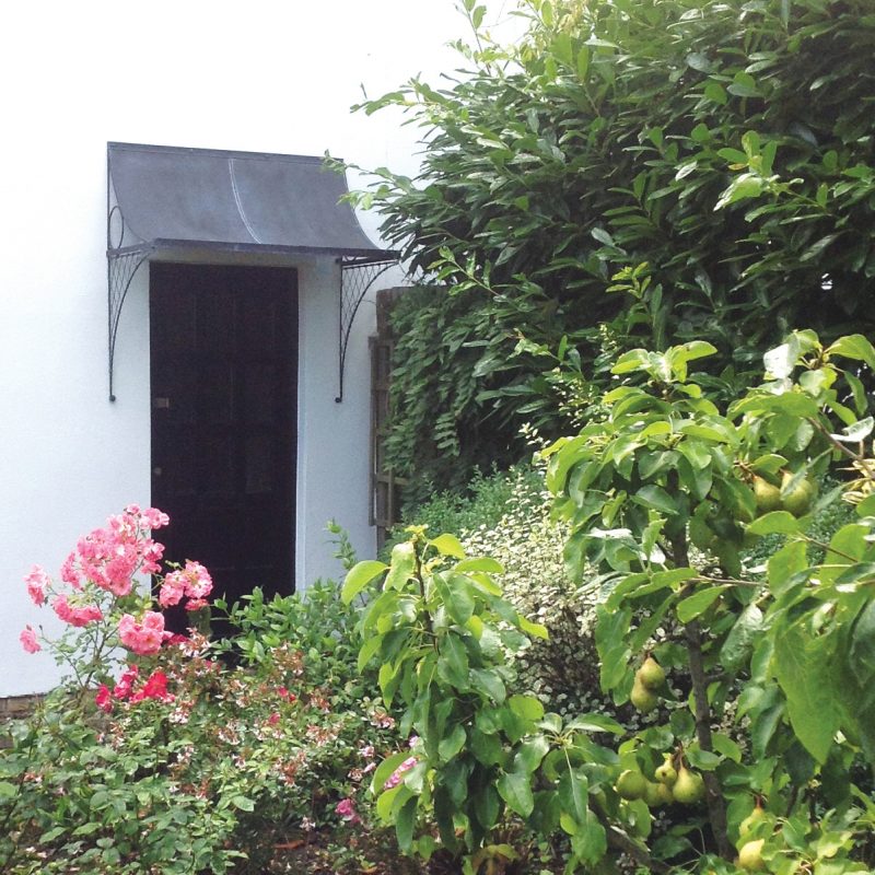 Over Door Porches - Door Canopy Designs - Metal Planters